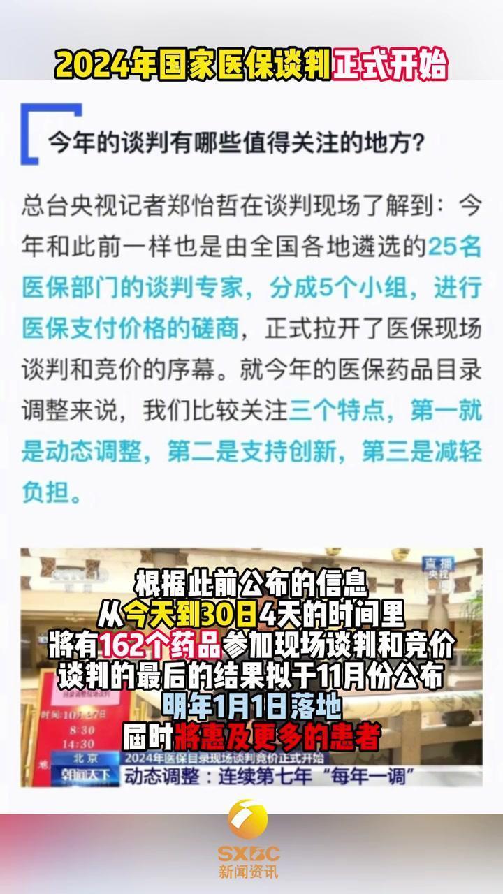 2024年国家医保谈判正式开始#2024年国家医保谈判正式开始#国家...