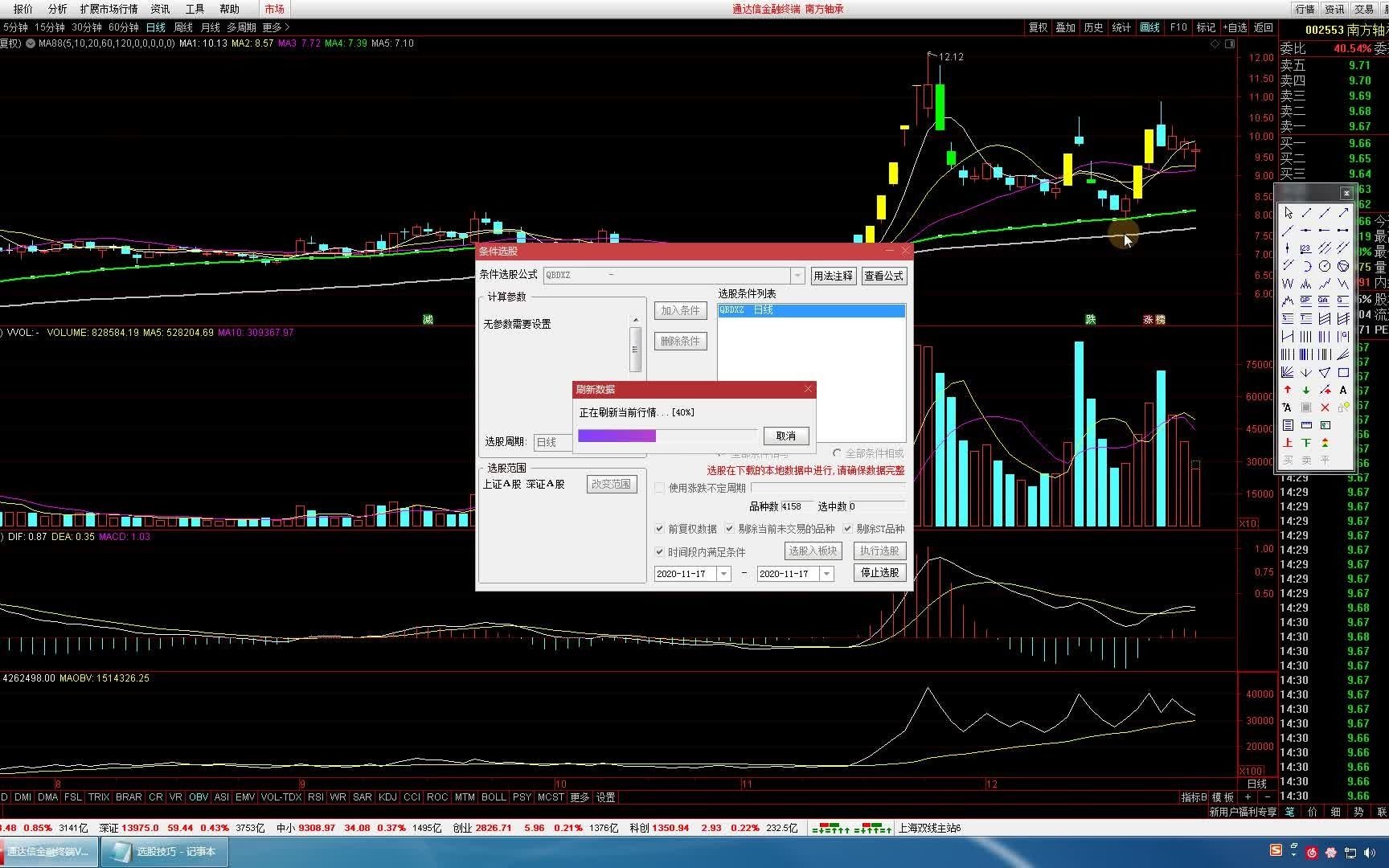 通达信【一鼓作气】:简单易学,股市高手也在用的选股方法!附码