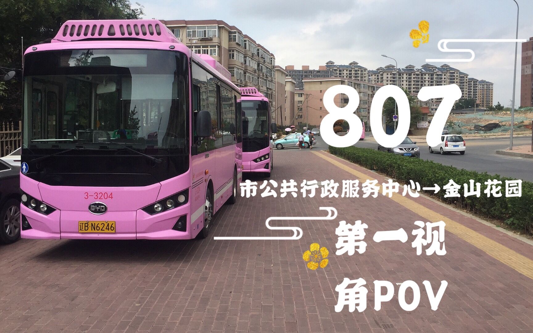 【大连公交】807路 市公共行政服务中心→金山花园 第一视角POV