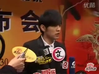 (远古系列)2008年周杰伦世界巡回演唱会北京发布会现场采访