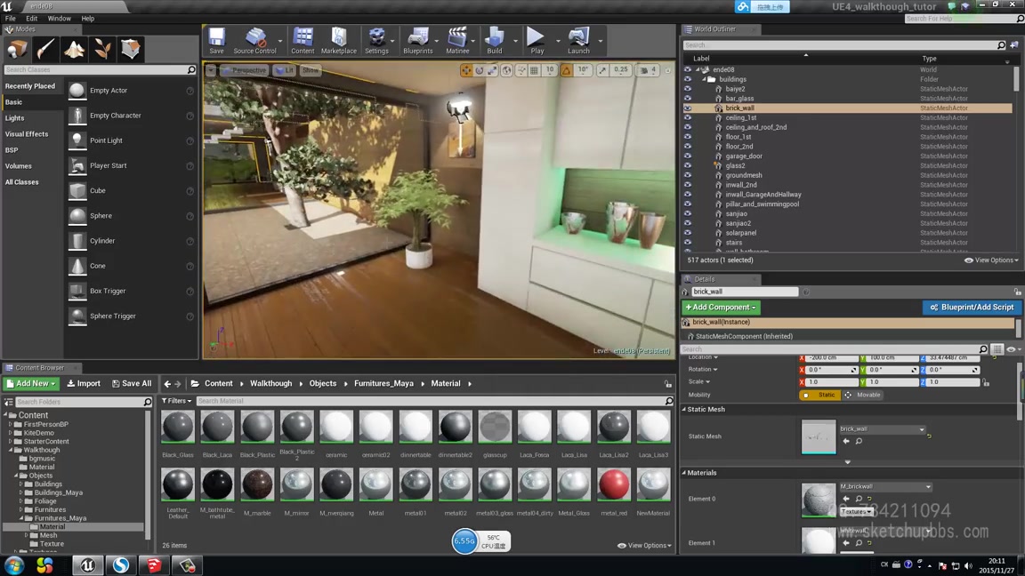 【UE4高级教程建筑可视化中文教程】