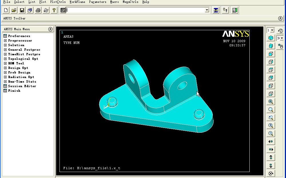 ANSYS基础教程-3 输入SAT实体集合