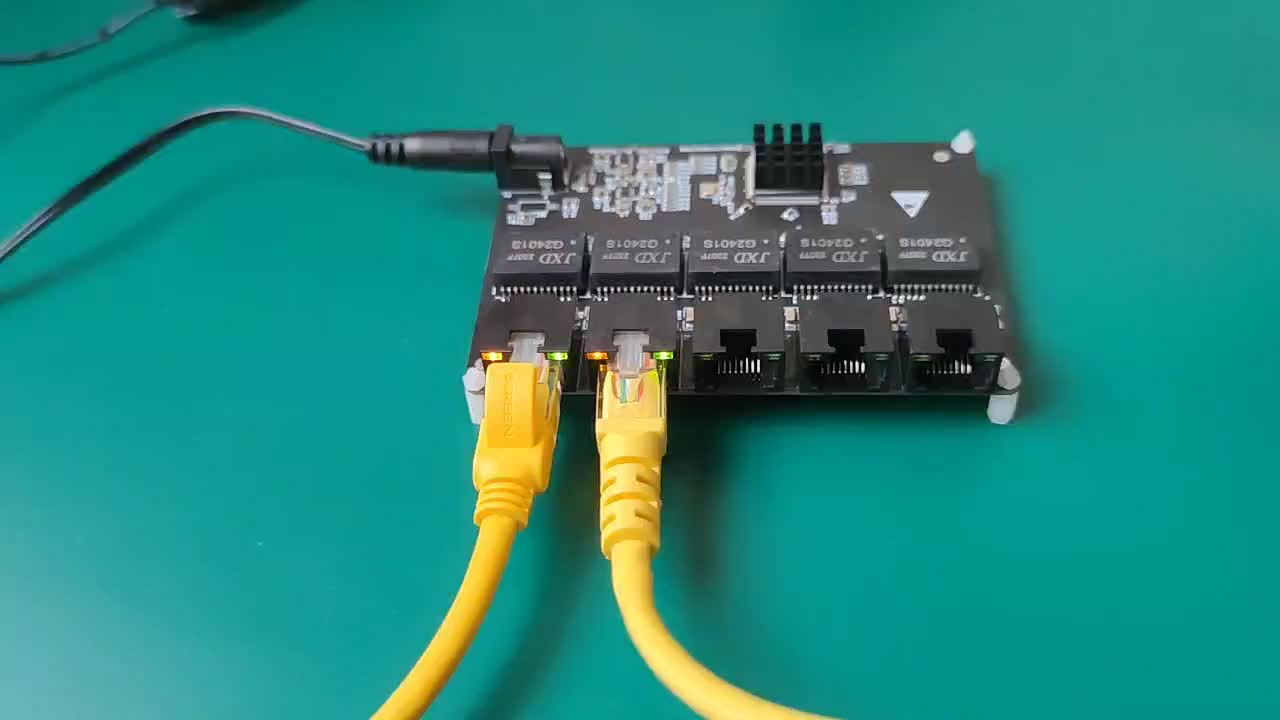 5口交换机设计与制作-原理图设计-PCB设计-打板-调试-全流程教学