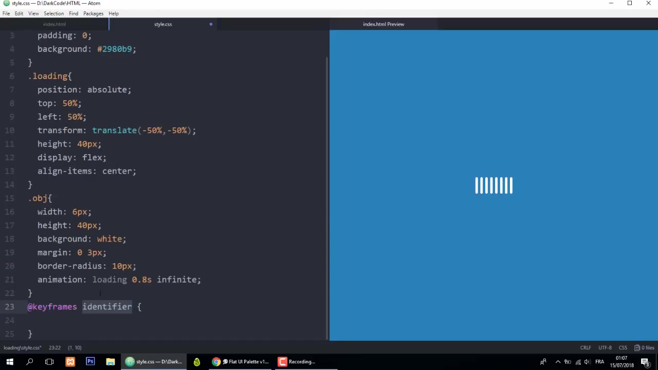 [HTML+CSS]5分钟完成一个简单的加载动画