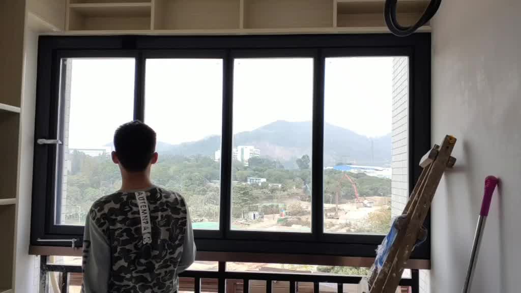 #无框玻璃# 窄边#折叠#玻璃窗#封阳台