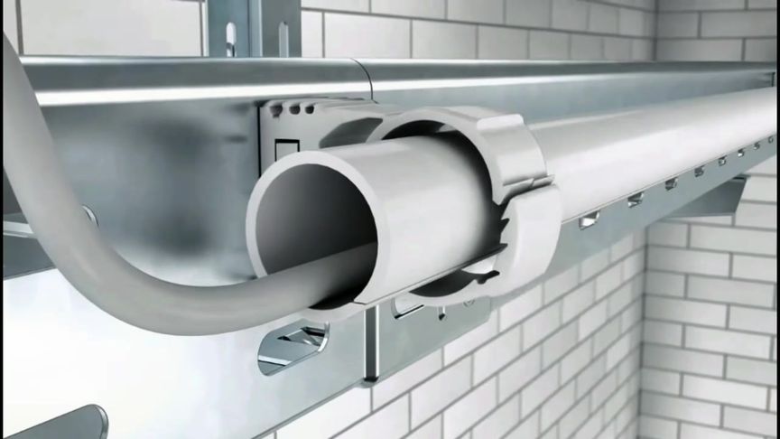 管道安装的治愈视频!#pvc管 #穿线管