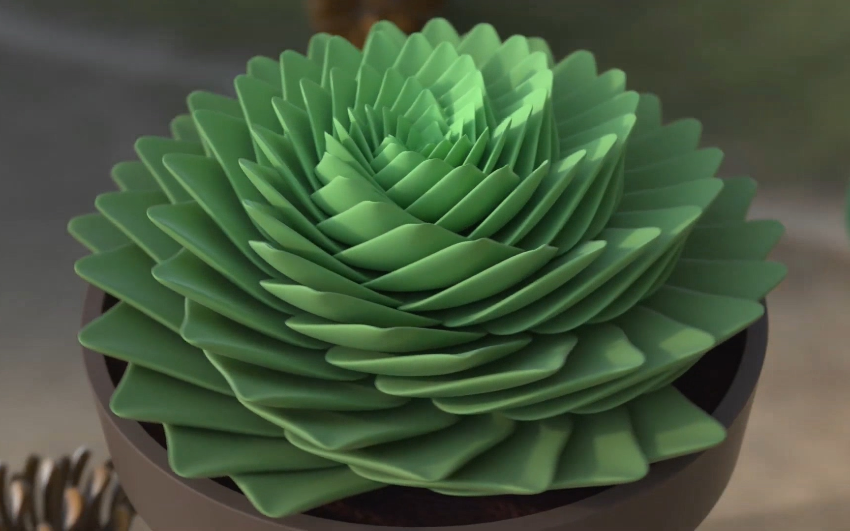 【C4D教程】如何制作标准的斐波那契排列的鲜花植物【中英字幕】