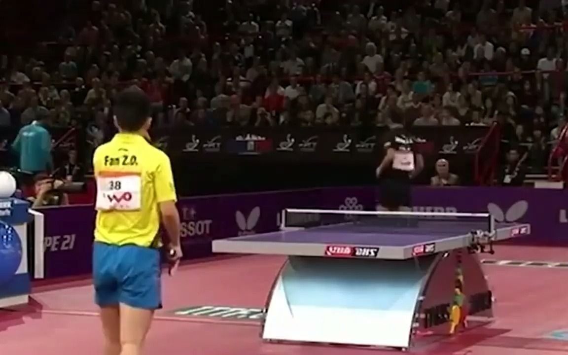乒乓球:当时只有16岁的小胖,巴黎世乒赛张继科vs樊振东