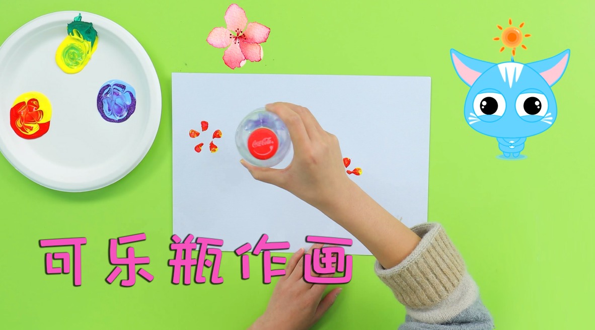 任何东西都可以成为孩子创作绘画的工具