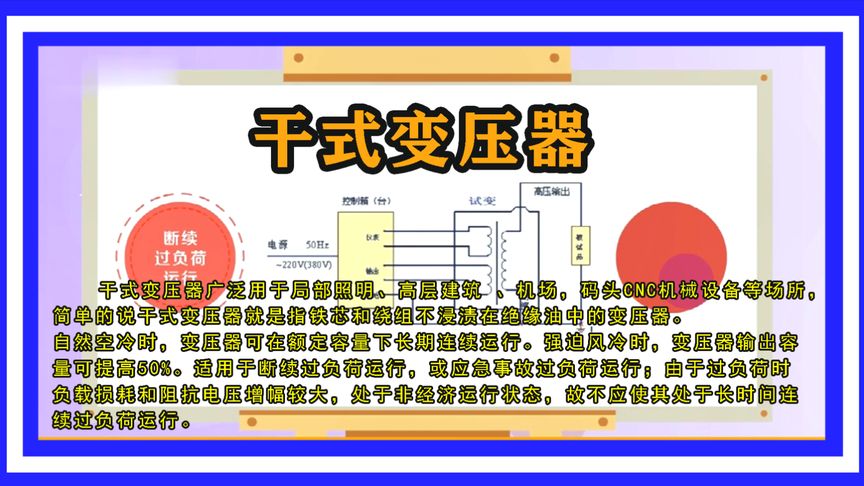 干式变压器冷却方式分为自然空气冷却(AN)和强迫空气冷却(AF)