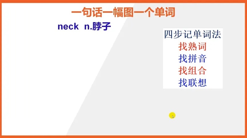 英语单词快速记忆194:neck脖子