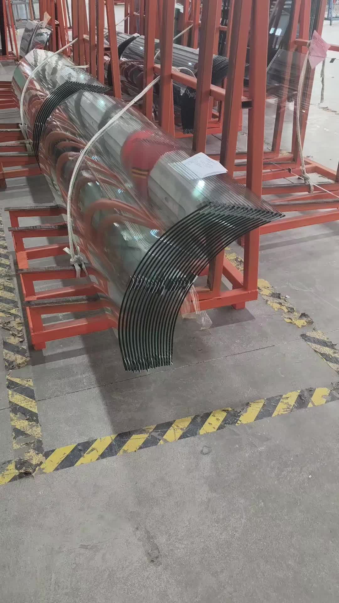 #半径441高度2200弧长700 #弯钢中空玻璃