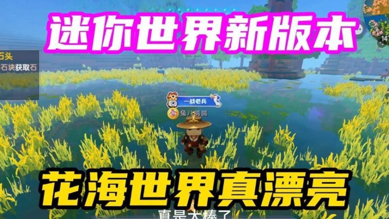 迷你世界:花海版本更新真漂亮,有11种地形,你知道吗?
