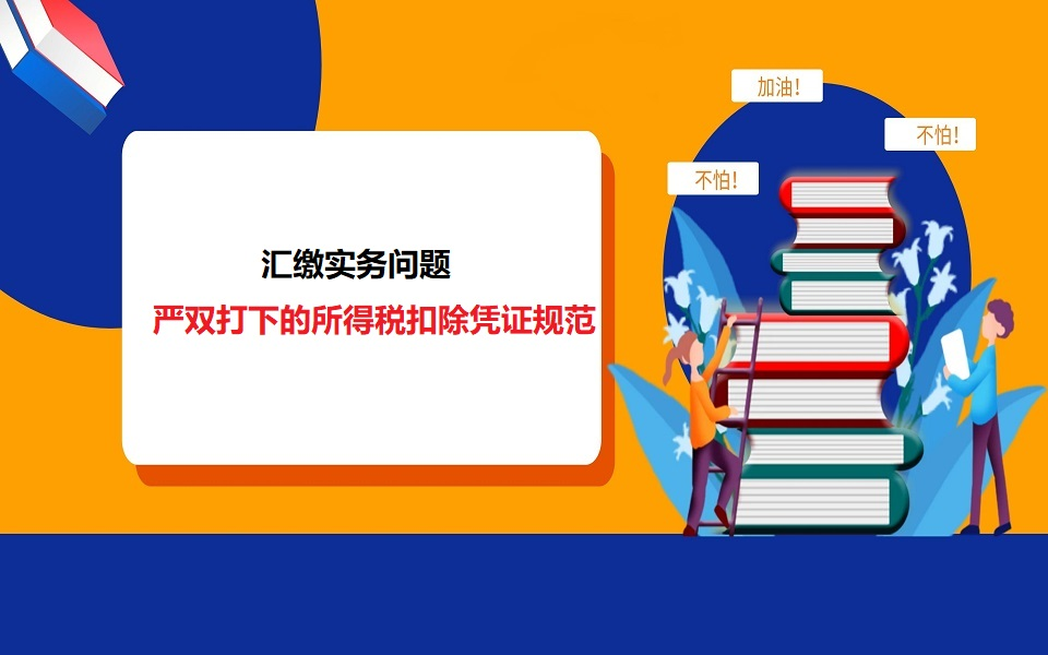严双打下的所得税扣除凭证规范