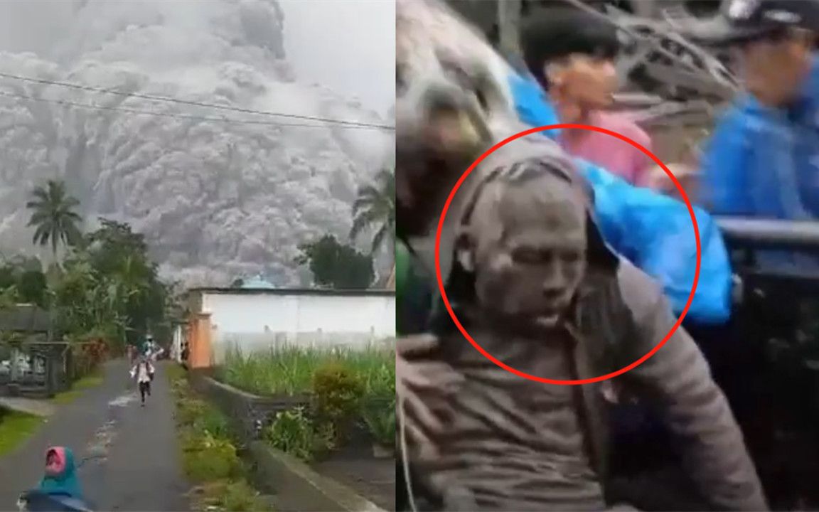 1死多伤!印尼塞梅鲁火山剧烈喷发,火山灰高达1.2万米遮天蔽日