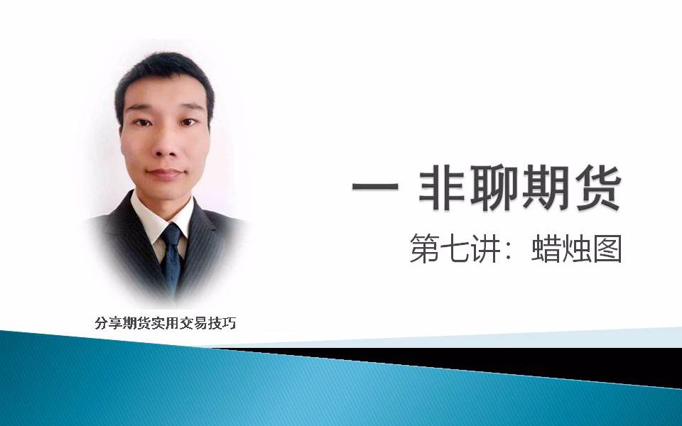 蜡烛图就是市场的语言 语言不通 无法与市场交流 一非聊期货 第七讲 ...