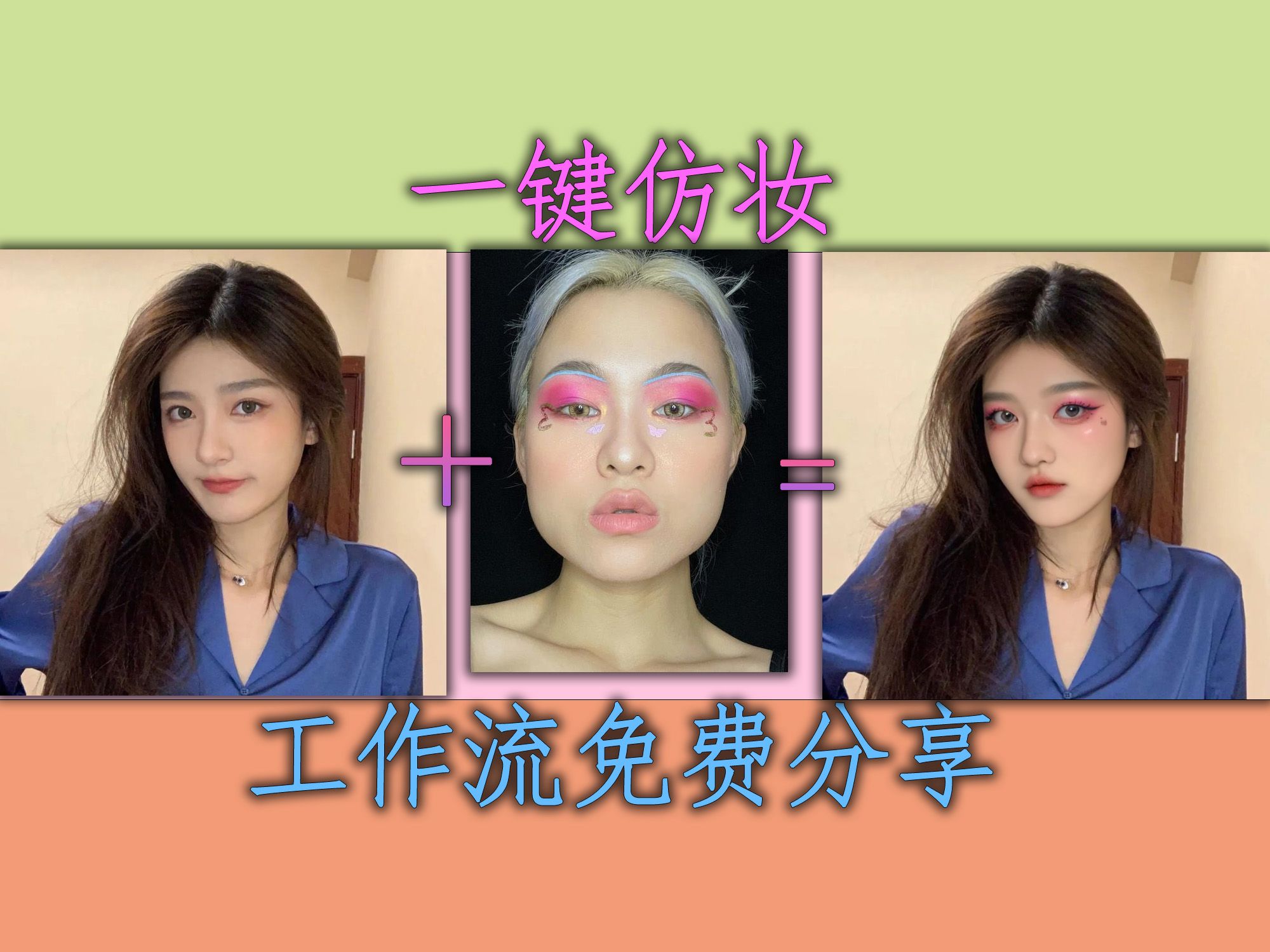[ConfyUI]人物一键仿妆,工作流免费分享
