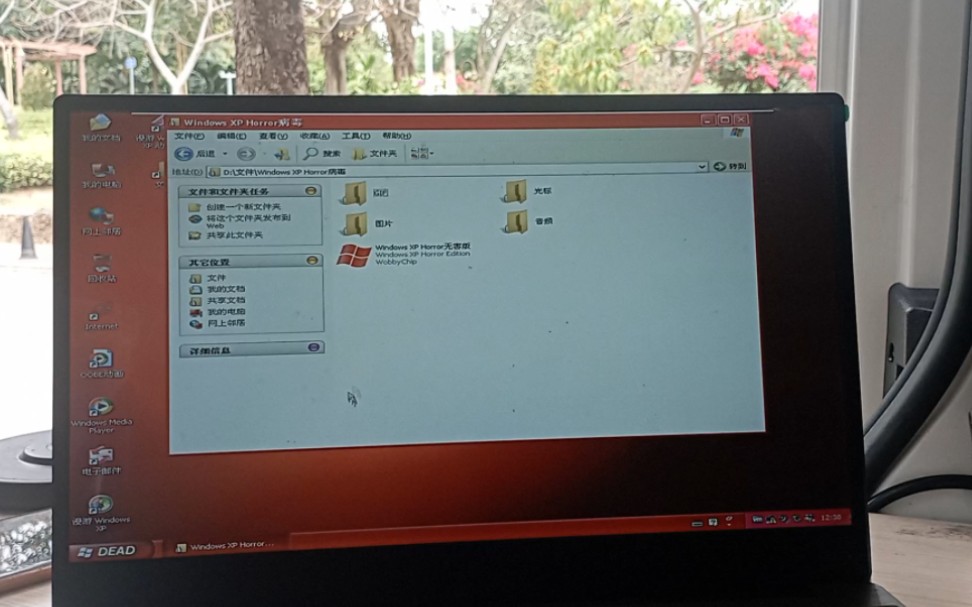 用Windows XP Horror系统打开Windows XP Horror病毒
