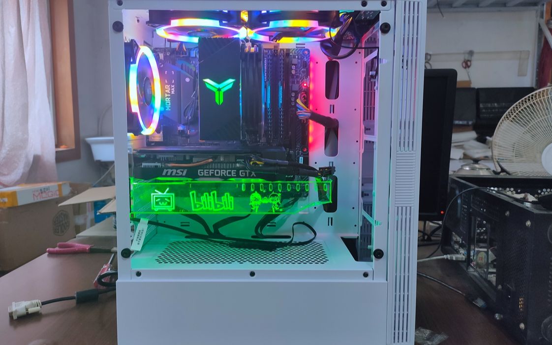 电脑装机4030元 R5 2600 B450迫击炮 微星GTX1660S 东芝500G 测...