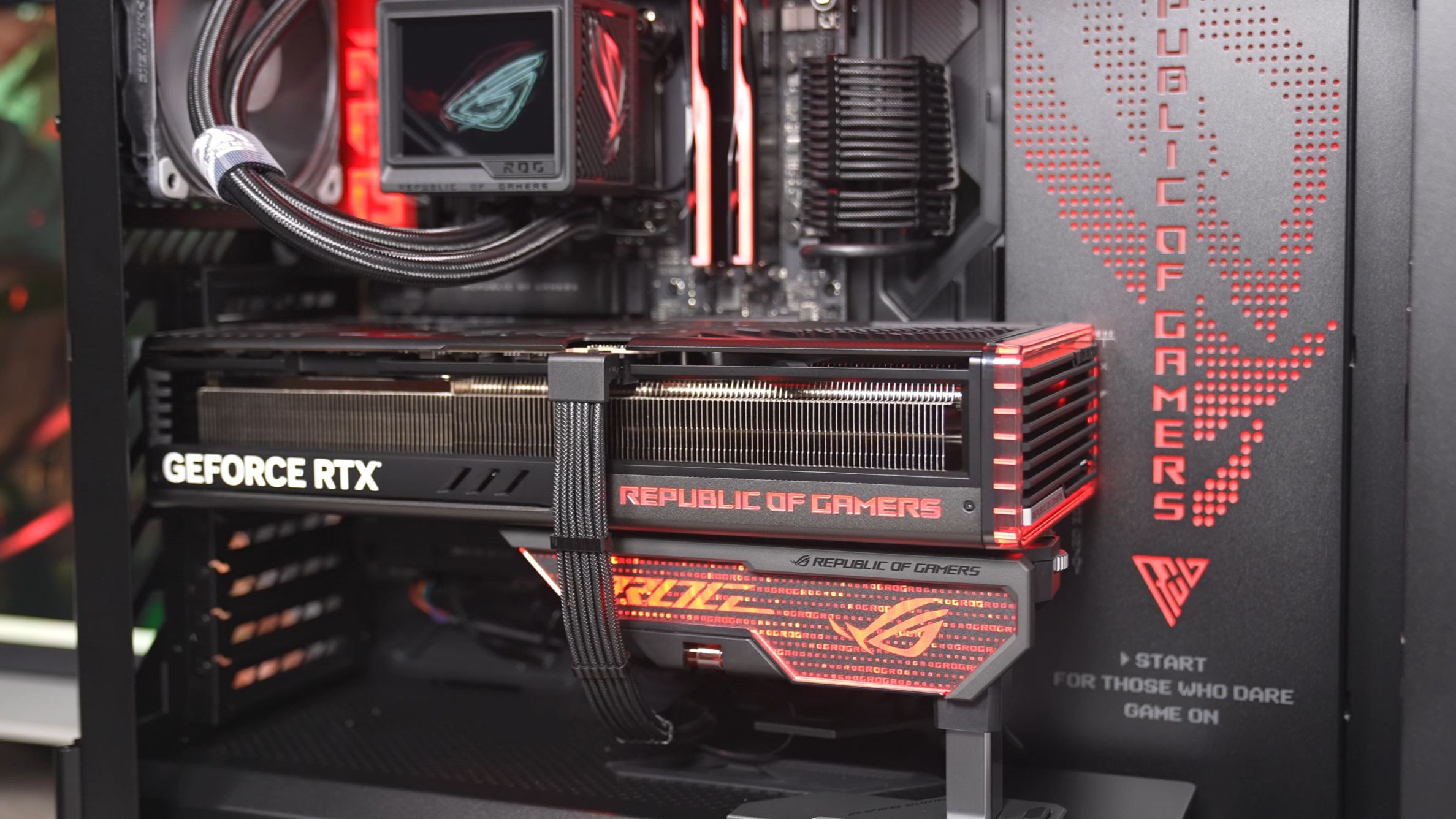 4万多的电脑安装过程.9800X3D+ROG4090+ROG显卡+ROG主板+...