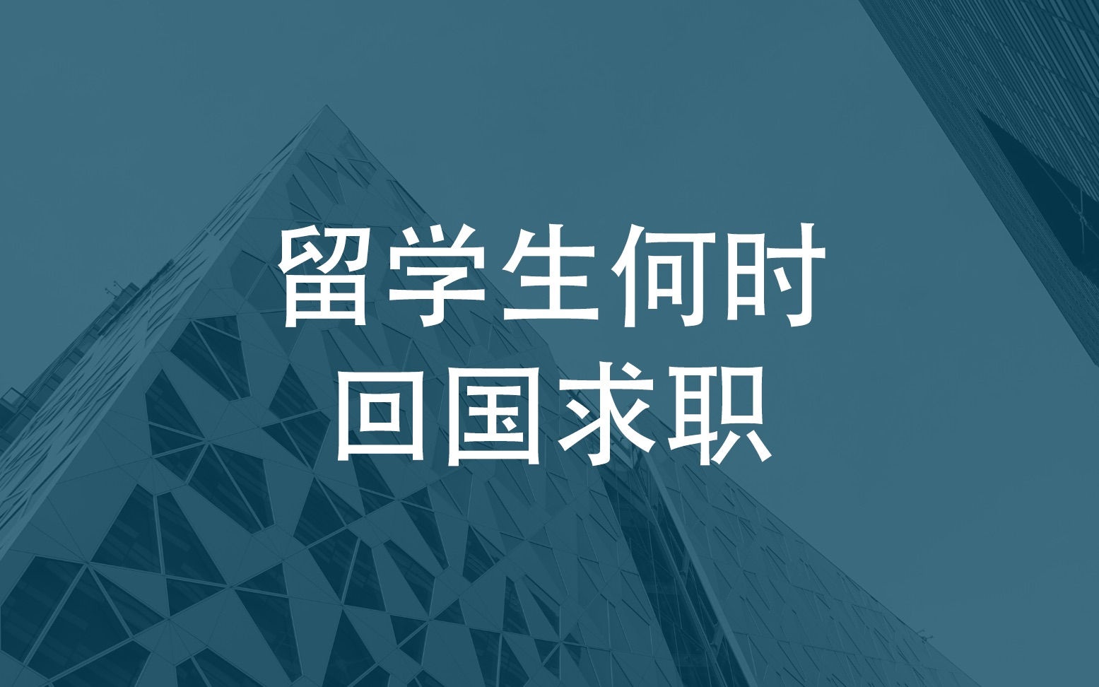 Vol.2 留学生如何判定应届毕业生?你应该什么时候回国找工作?