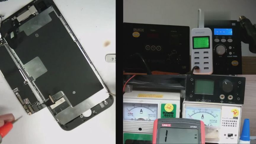 iPhone8 苹果8Home键指纹可以用返回不能 维修全过程手机维修教程