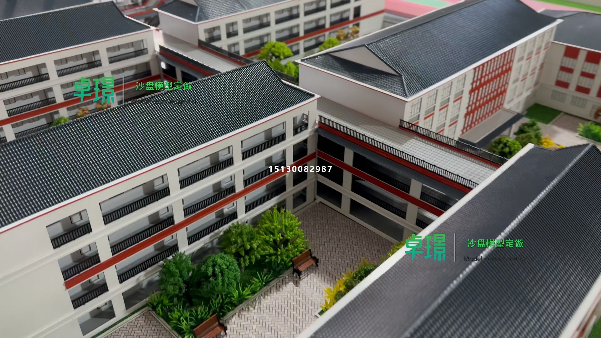 学校建设规划沙盘模型 - 校园场景沙盘模型 - 小学校区布局模型