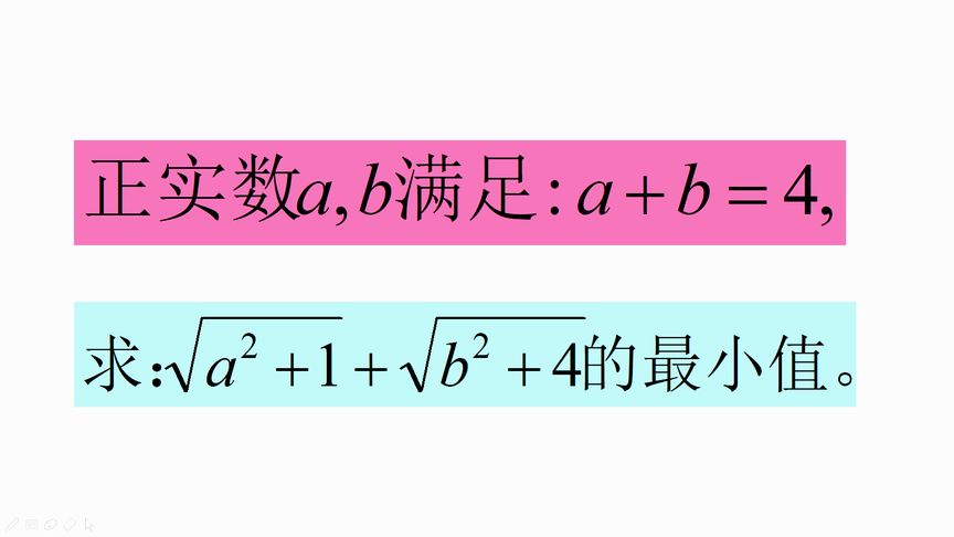 初中数学题,表面上是代数式题,实际上是几何题,解法妙哉!