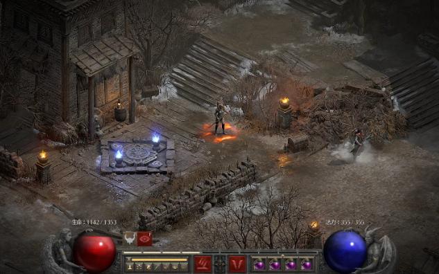 【游戏】暗黑2角色装备测试-电矛入门装备