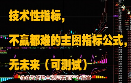 技术性指标,不赢都难的主图指标公式,无未来(可测试)