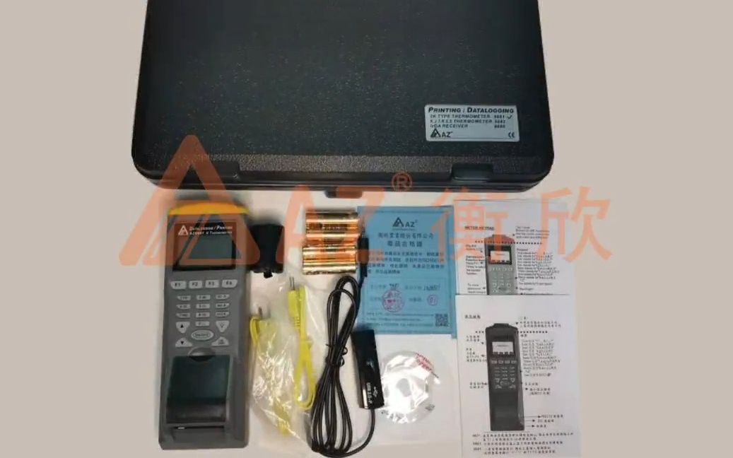 【开箱体验】AZ衡欣 9881 双K热电偶记录印表机