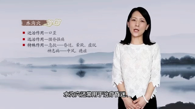 取穴位视频:水沟穴