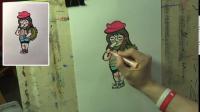 动漫系列课程:Q版动漫人物画法 第21集 吃冰棒的小女孩