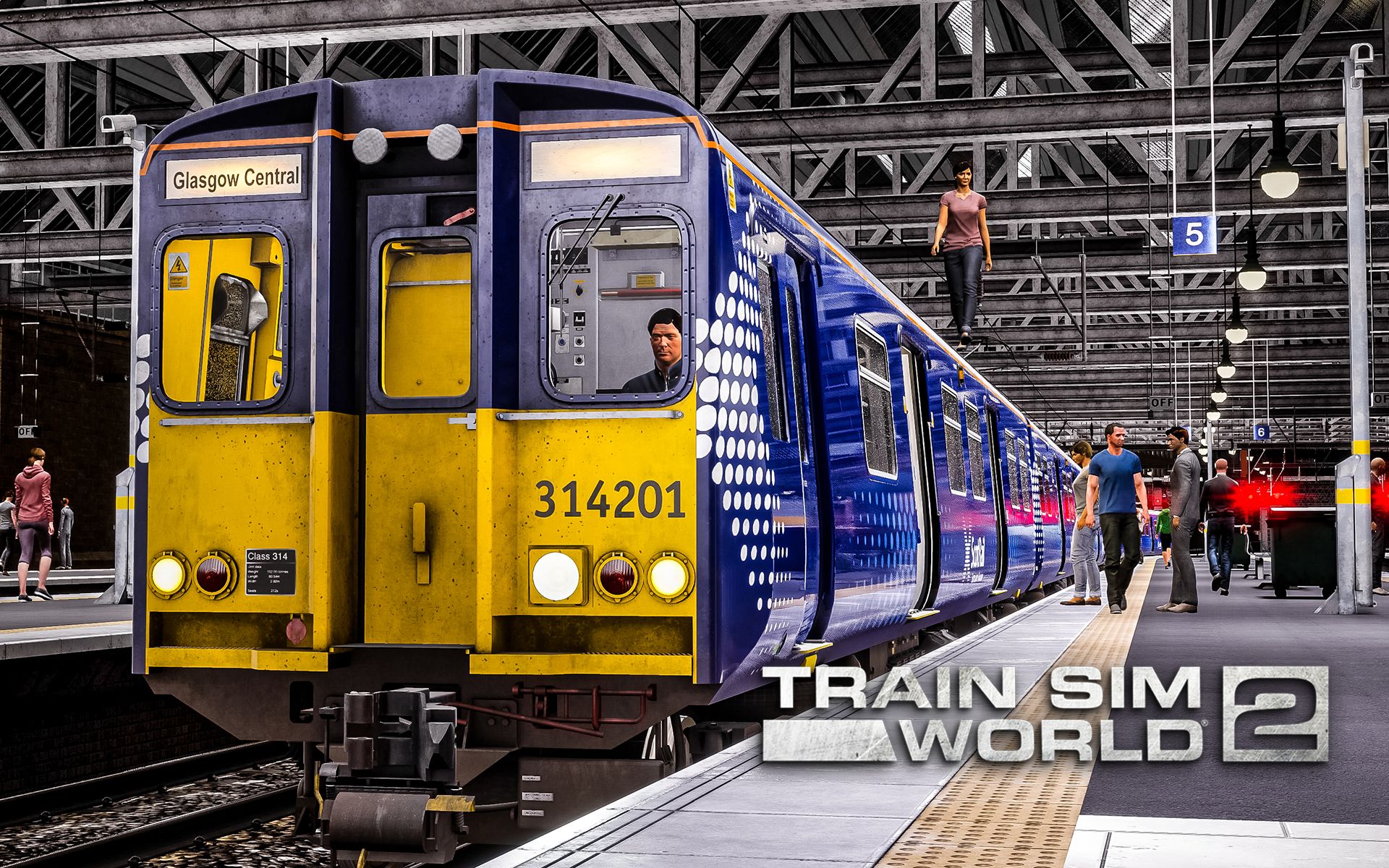 TSW2 卡思卡特环线 #2: 傍晚驾驶Class314接驳体育场的观众 | 模拟...