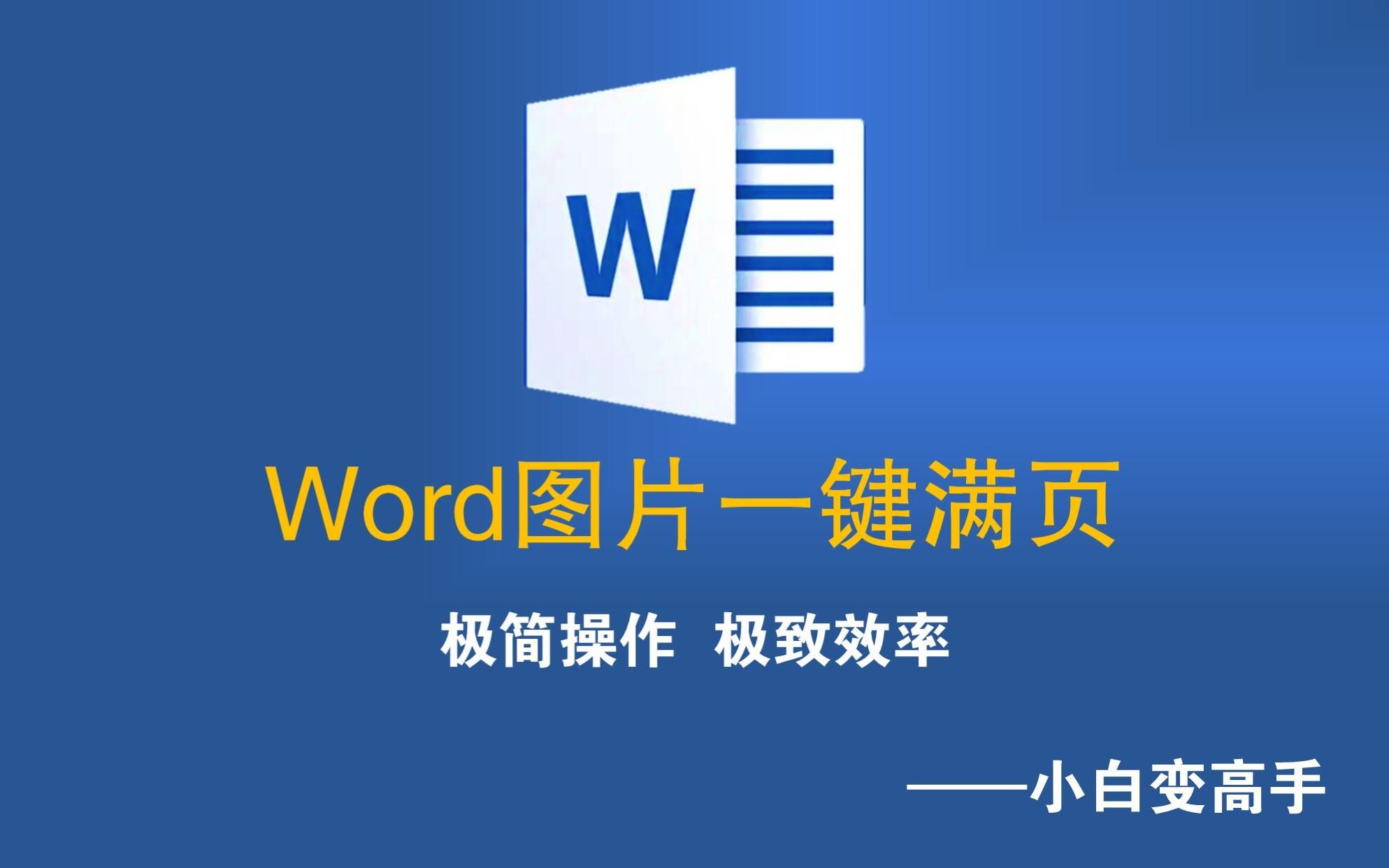 Word图片一键满页——高效办公技巧,Word/WPS软件教程