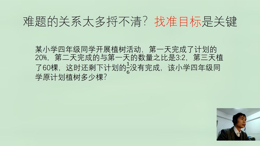 百分数应用题——攻克难题的关键在于找准目标