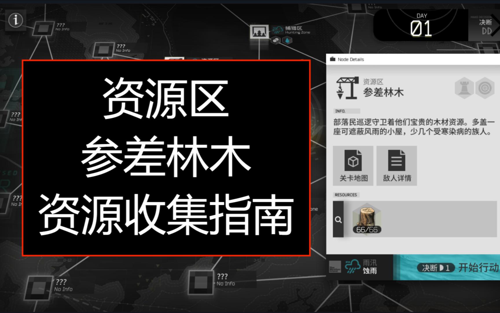 【生息演算】参差林木 资源全收集指南