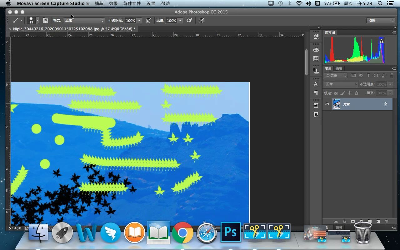 苹果电脑版Ps2023中的画笔设置之清除与载入