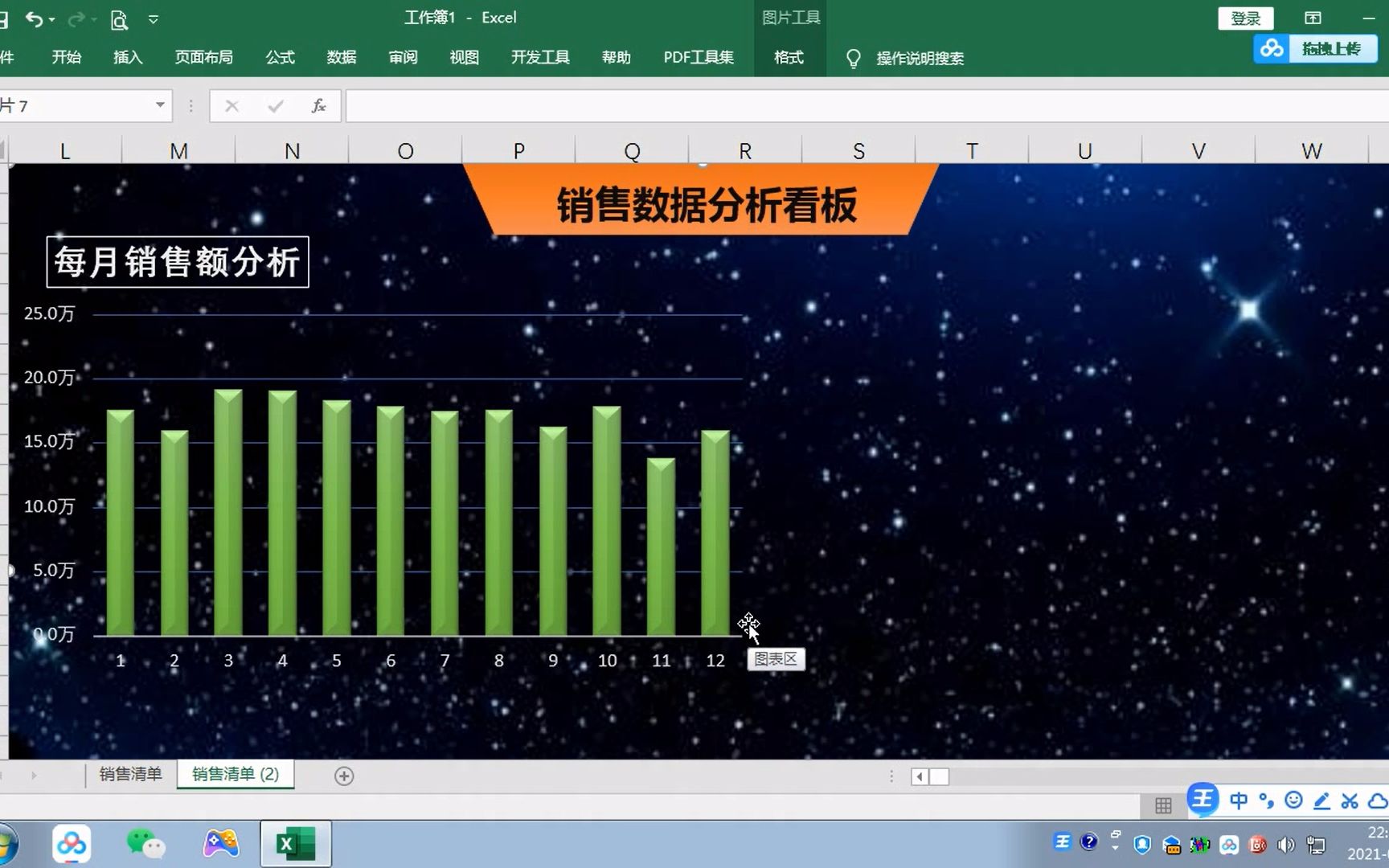 Excel数据分析篇:Excel表格制作销售数据分析看板过程