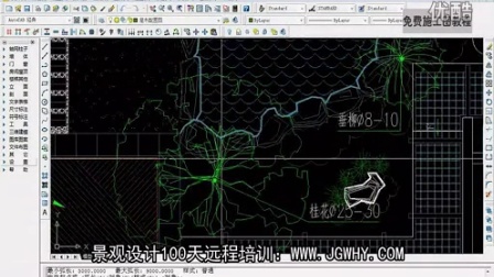 园林景观设计CAD教程_施工图绘制_灌木配置图2