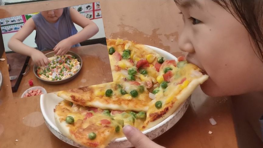 家庭自制披萨,做法简单,女儿都学会了