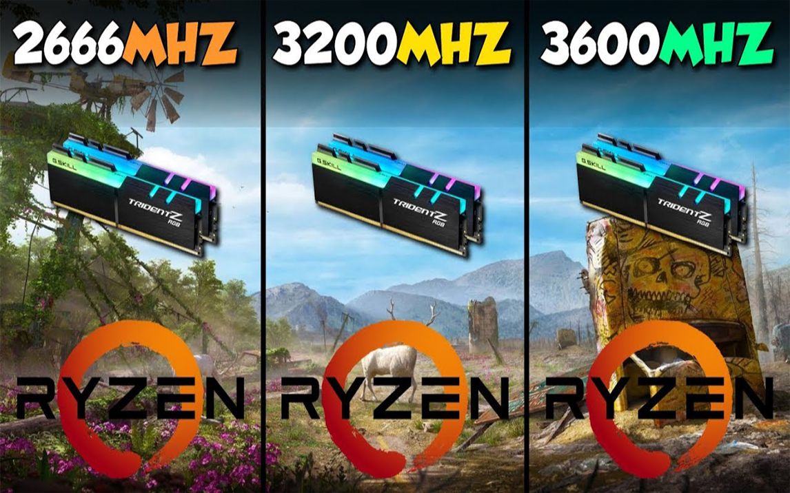 内存频率真的很重要么?3600MHz vs 3200MHz vs 2666MHz AMD锐龙...