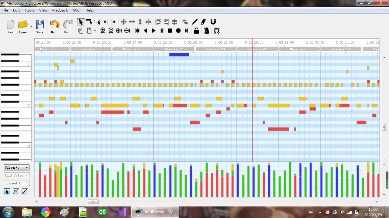 Windows系统自带MIDI乐曲: Clouds,Canyon,Passport,Flourish,Town,...