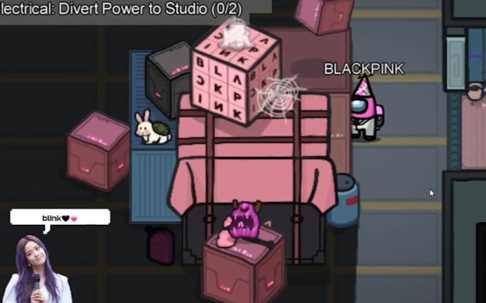 BlackPink粉丝制作的Among Us模组,细节满满Blinks狂喜!