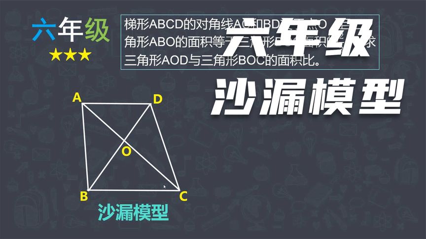 六年级:沙漏模型,小练习