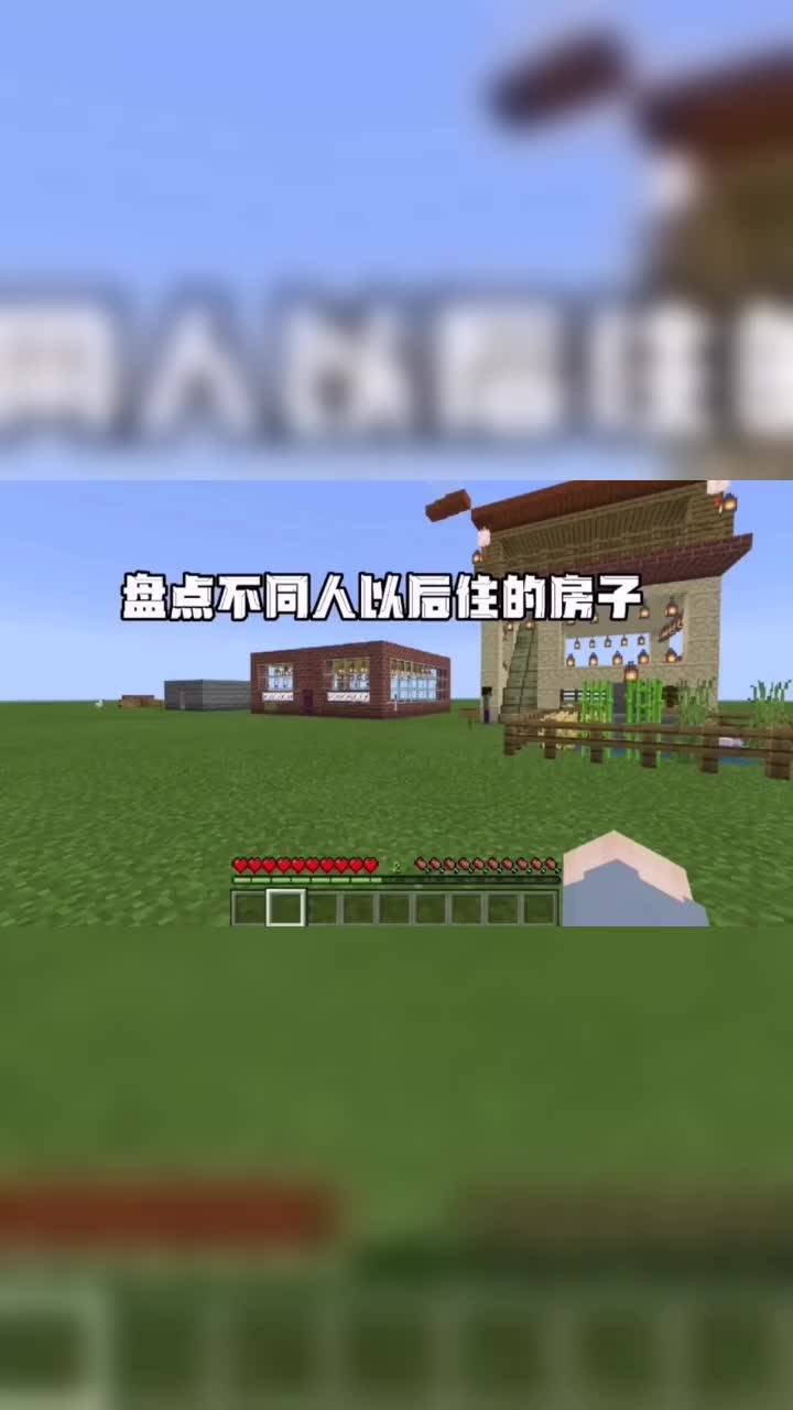 我的世界:不同人以后住的房子