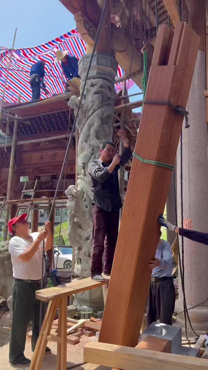 ...#传承千年的榫卯结构 #古建筑之美 #传统手艺 #中式合院 #四合院 #...