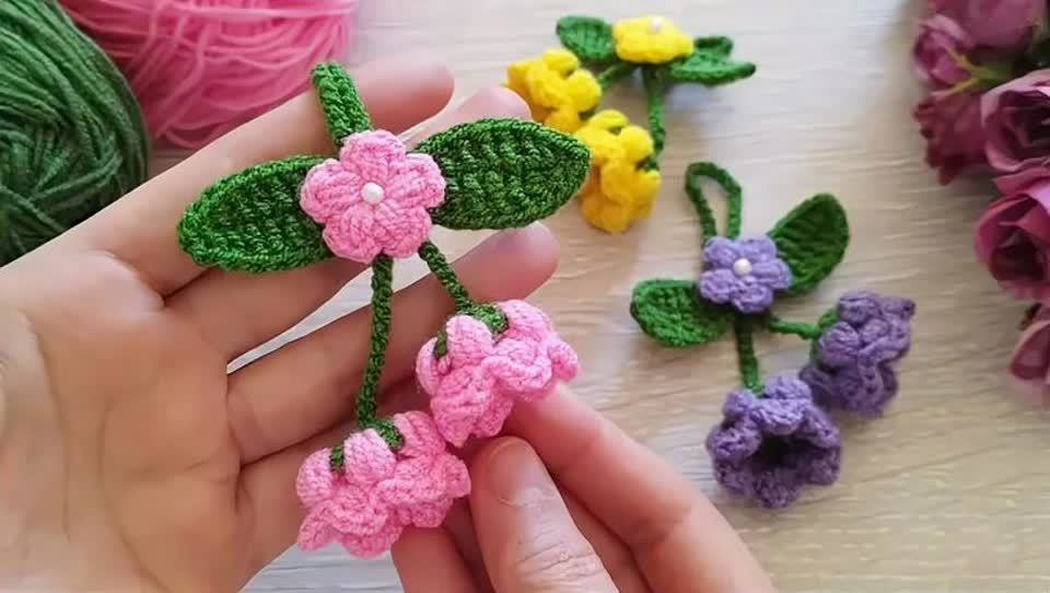 邻家小妹手真巧,零碎毛线巧编漂亮小挂件,20一个遭疯抢