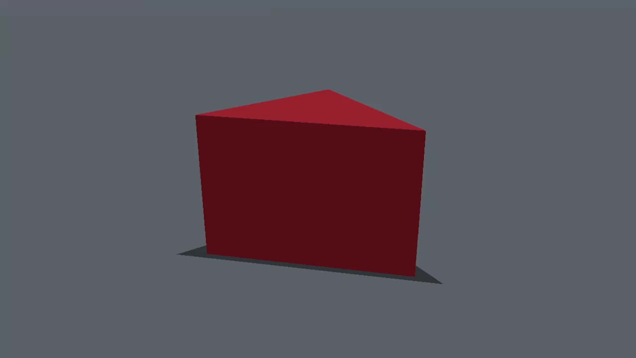 【C4D】用2个面把三棱柱截成3个三棱锥