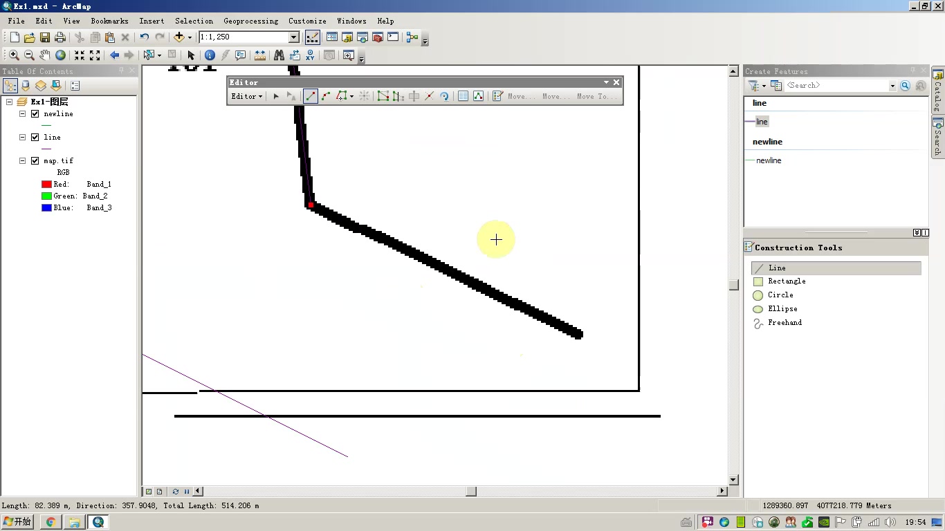001绘制自定义线,垂直线,平行线